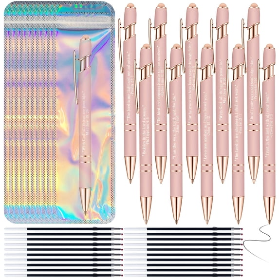 40 Set Inspiration Stylus Pens Bulk Including 10 Ballpoint Pens 20 ...