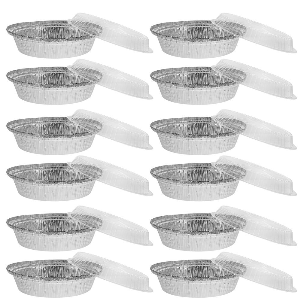 40 Set Round Tableware Pasties Barbecue Foil Pan Lays Bbq Cooking Pot ...