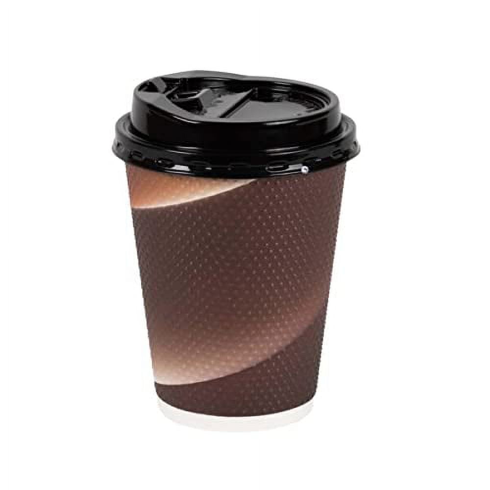 [40 Sets 12 Oz] Insulated Disposable Coffee Hot Cups with Lids, To Go ...