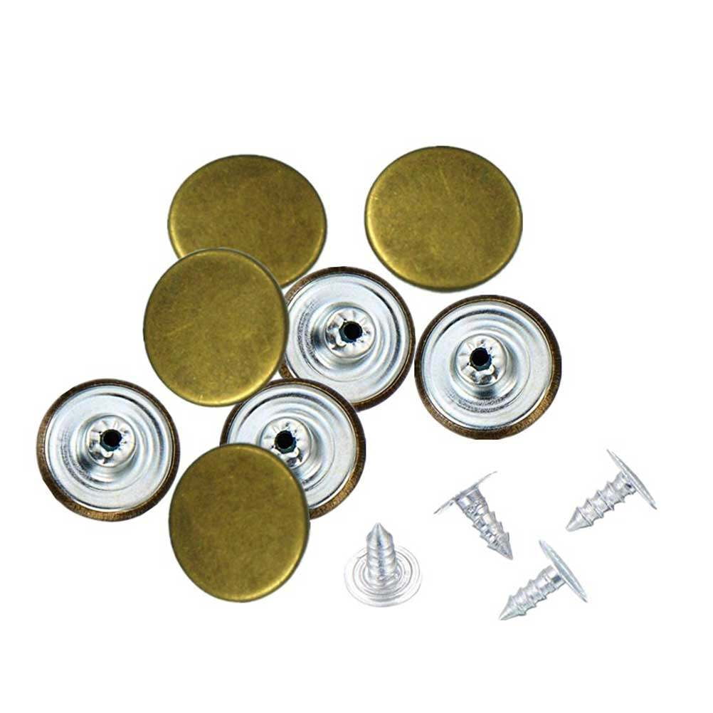 40 Sets Jeans Metal Button Sewing Clothes Accessories Pins Mini Buttons ...