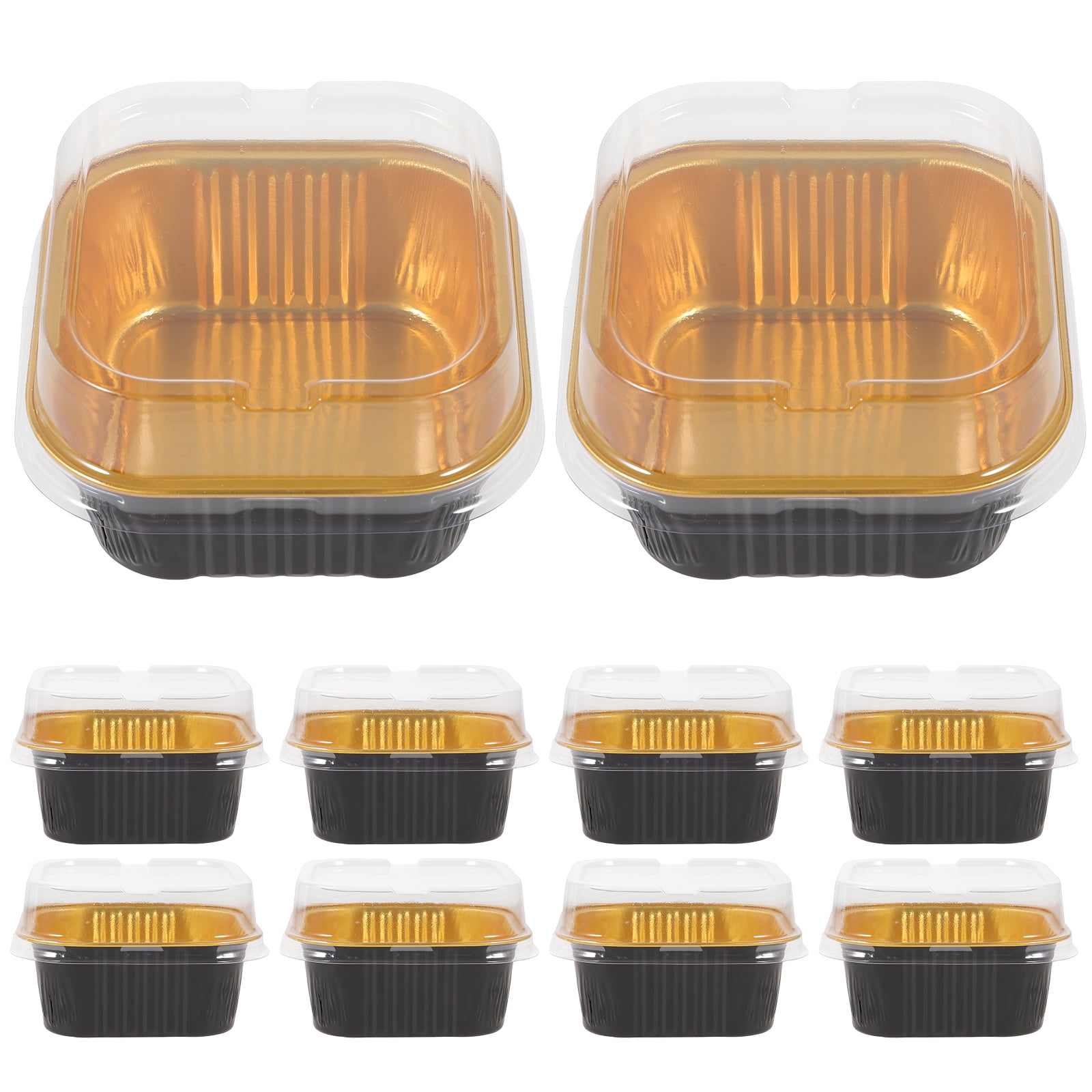 40 Sets Aluminum Foil Cake Box Boxes Barbecue Pans Baking Container ...