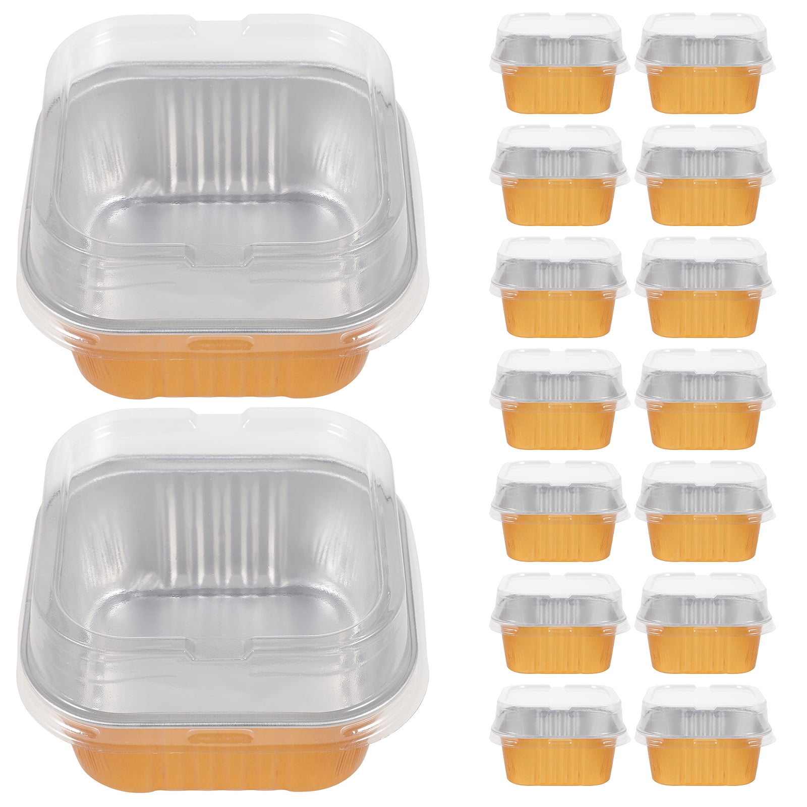 40 Sets Aluminum Foil Cake Box Cheesecake Package Container Charcuterie ...