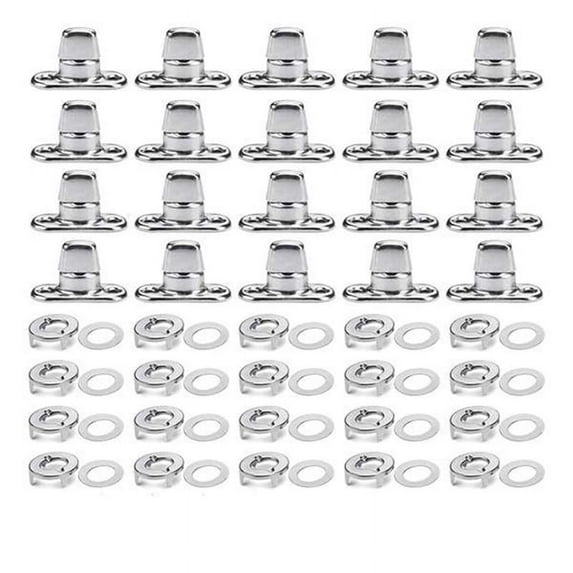 40 Sets Canvas Twist Lock Fasteners, Turn Button Fasteners, Eyelet and ...