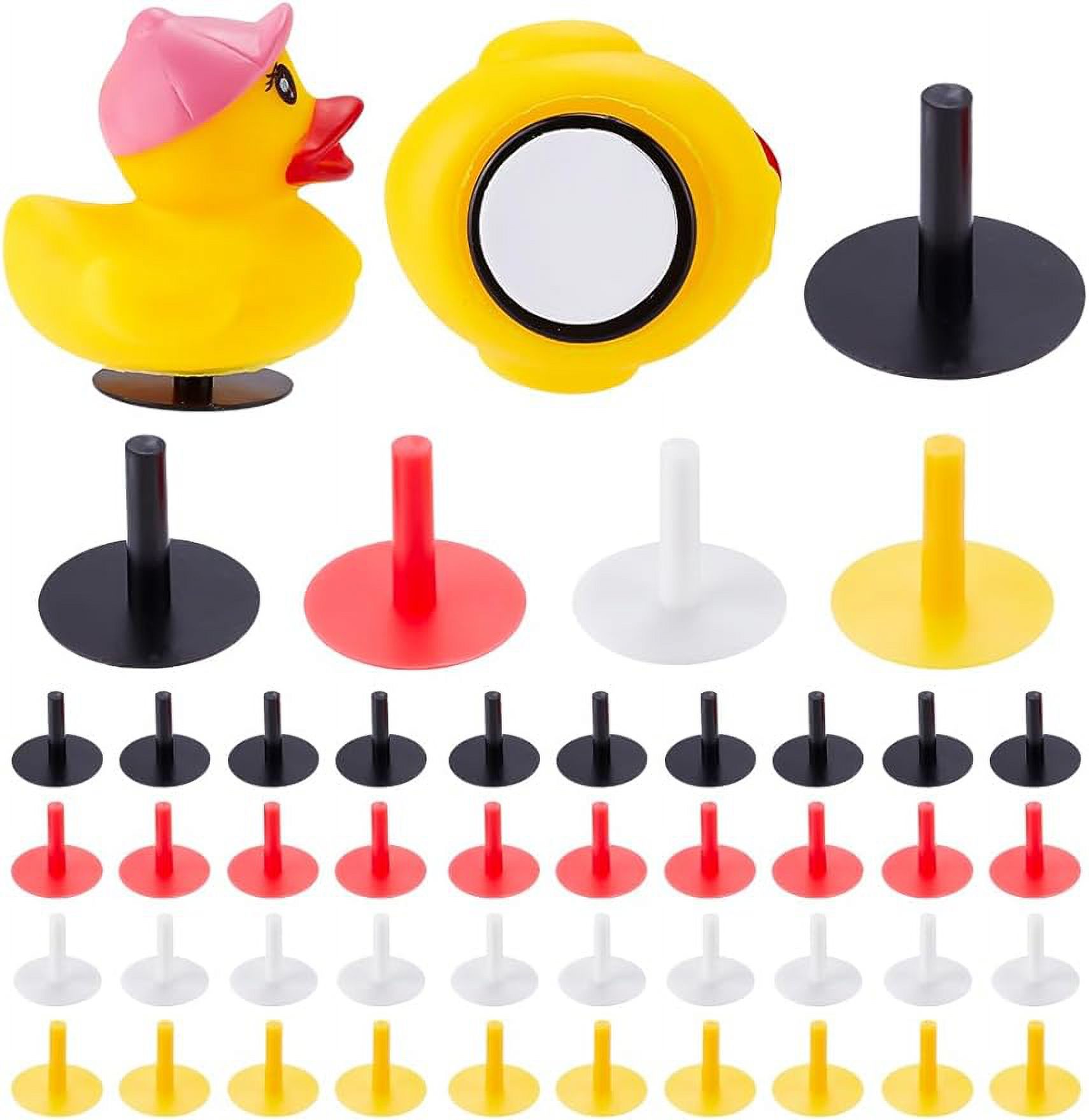 40 Sets Duck Plug 4 Colors Plastic Rubber Duck Mount Flock Locker ...