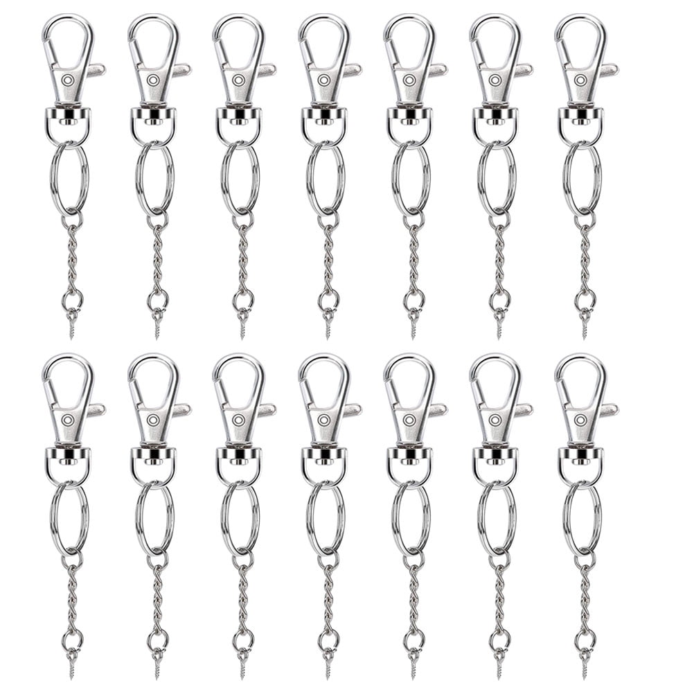 40 Sets Key Rings Making Kit DIY Keychain Supplies Lanyards for Keys ...