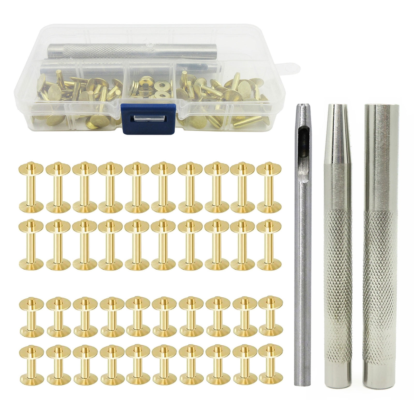 40 Sets Rivets and Burrs with 3.5 Rivet Tool and Install Setting Tool ...