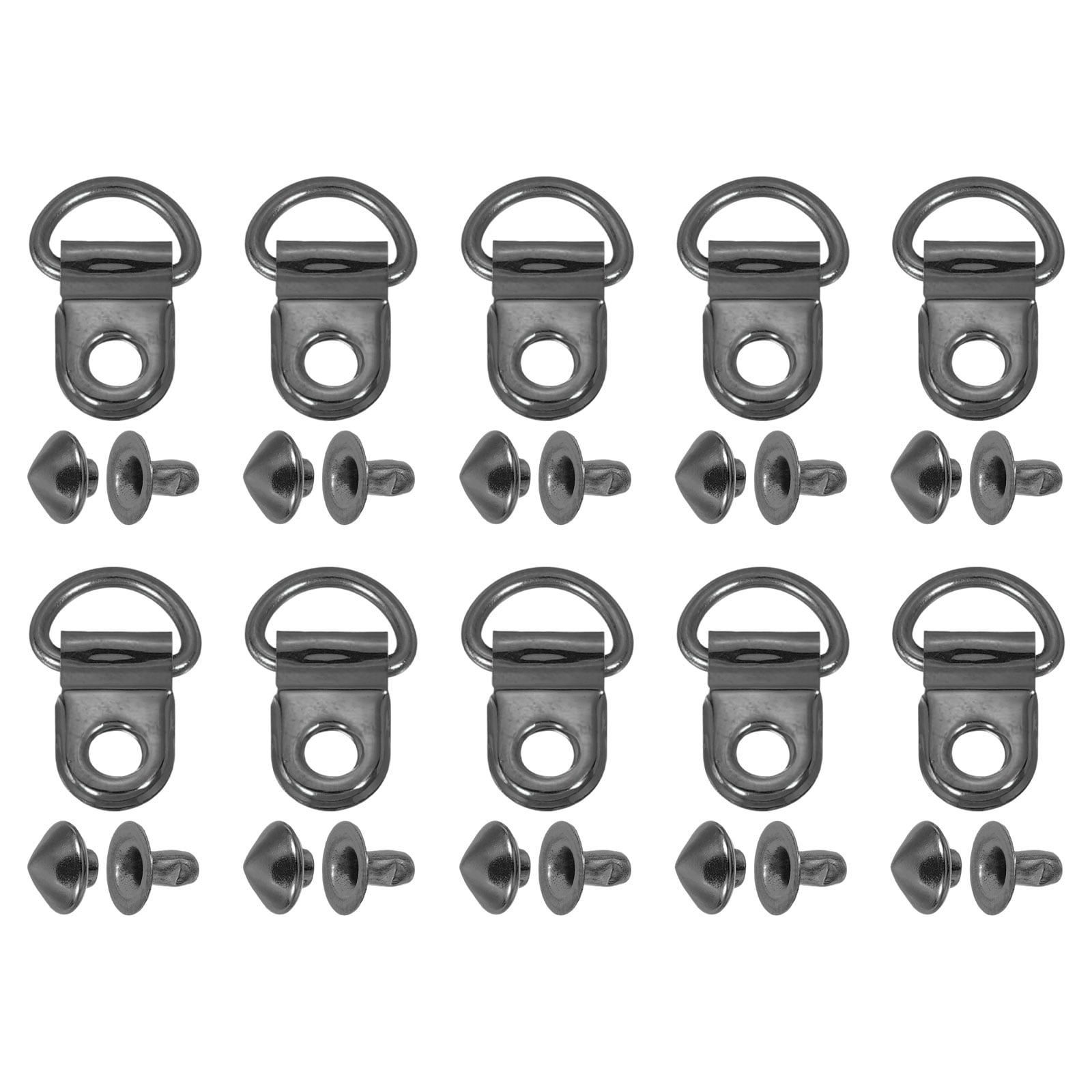 40 Sets Shoelace Hook, Boot Lace Hooks D‑Ring Eyelet Buckles with ...