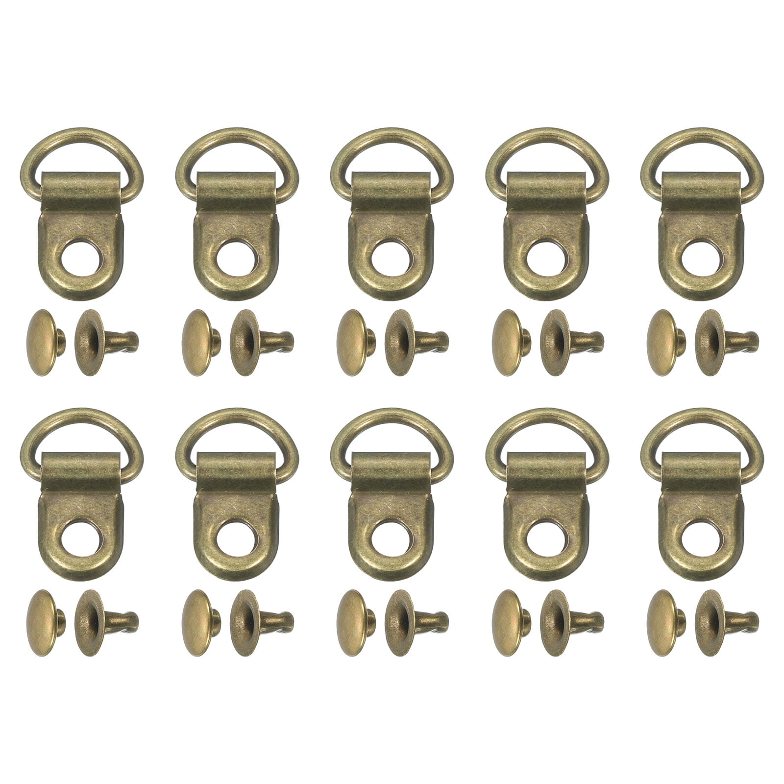 40 Sets Shoelace Hook, Boot Lace Hooks D‑Ring Eyelet Buckles with ...