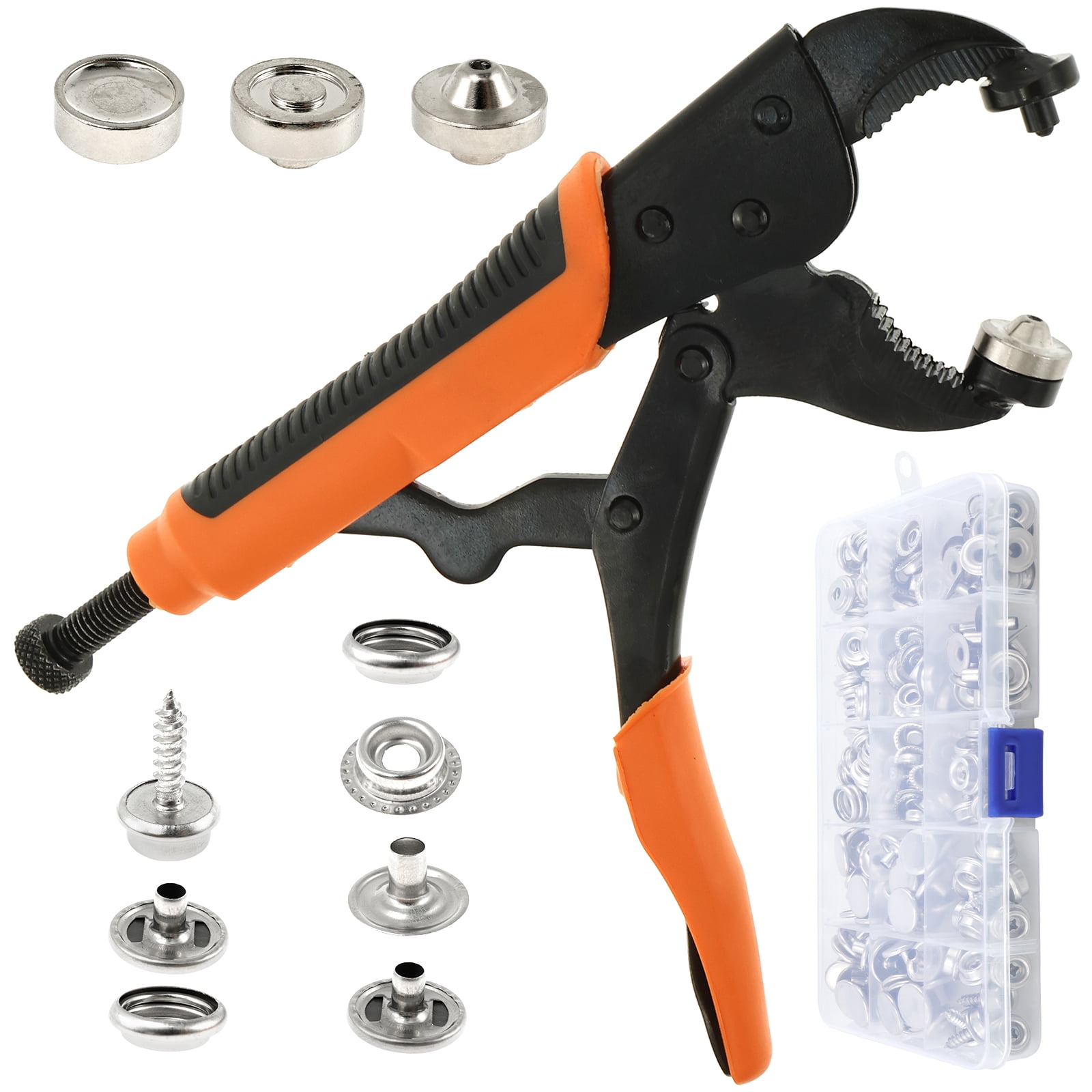 40 Sets Snap Fastener Tool Kit Heavy Duty Snap Button Tool Kit with ...