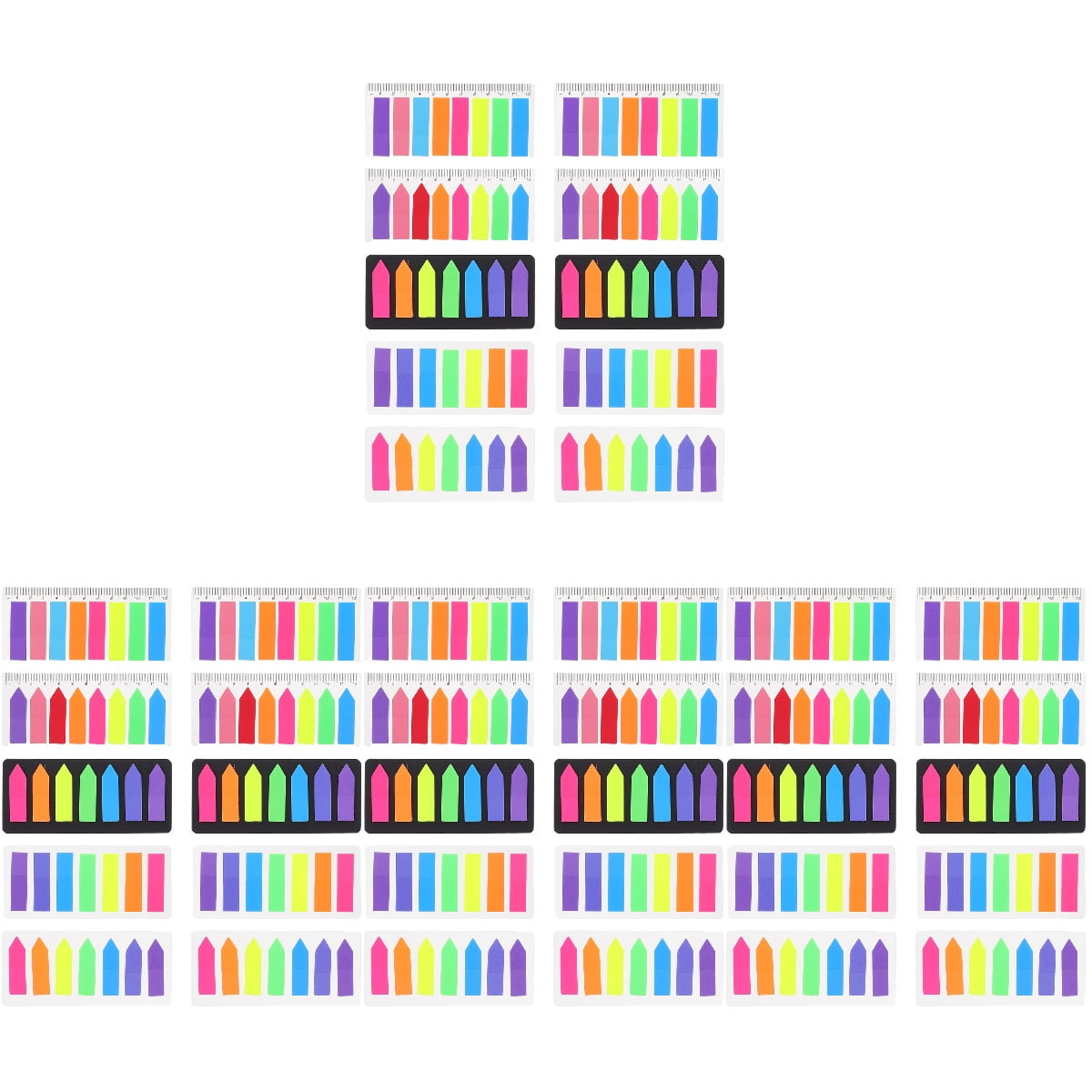 40 Sets Sticky Page Tags Colorful Page Marker Plastic Memo Pad Page ...