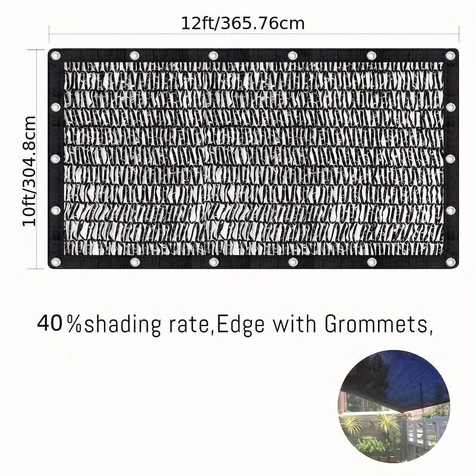 40% Shade Rate Garden Shade Cloth, Mesh Sunblock Net with Grommets for ...