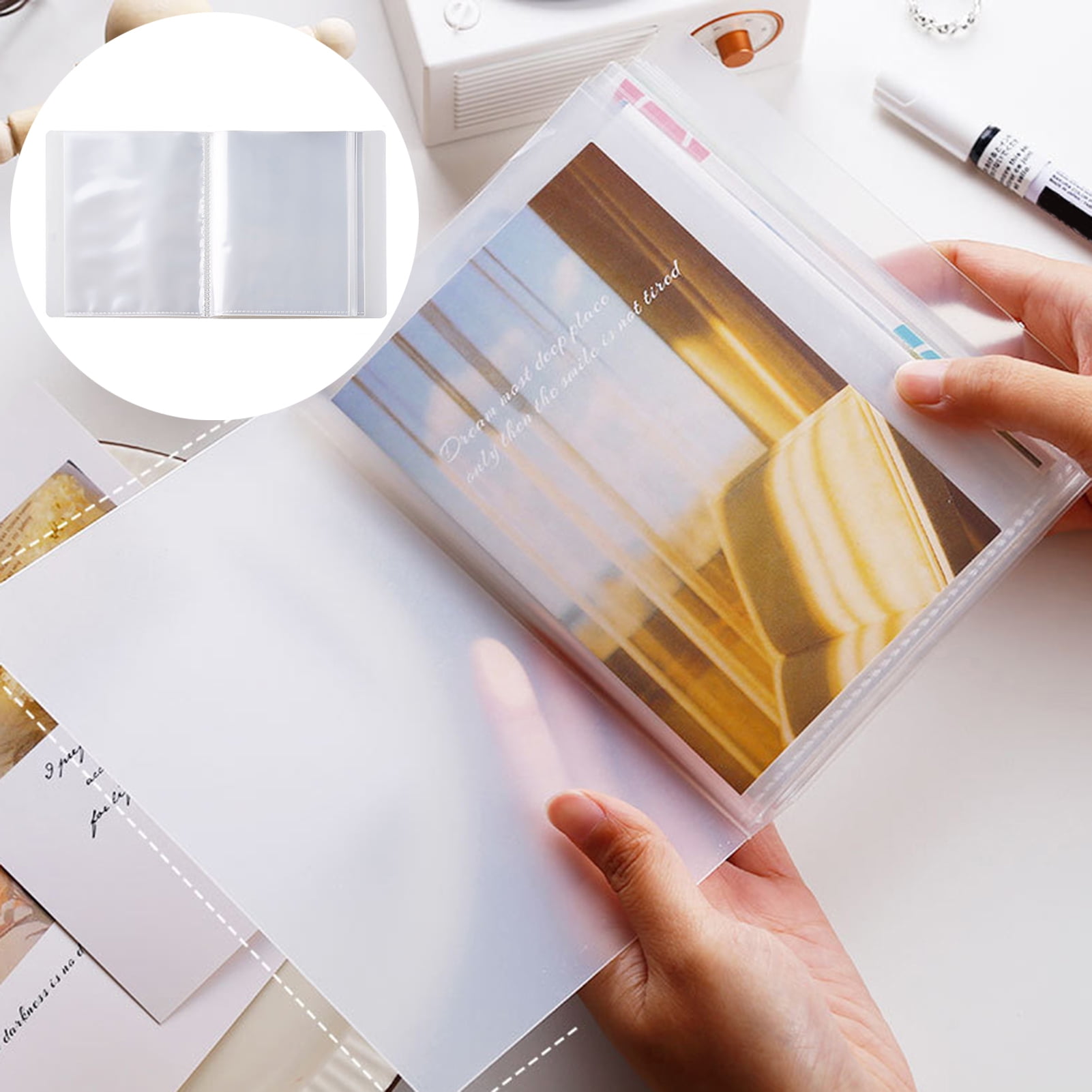 40 Sheet A6 Picture Album,Waterproof PP Material Insert Type Card ...