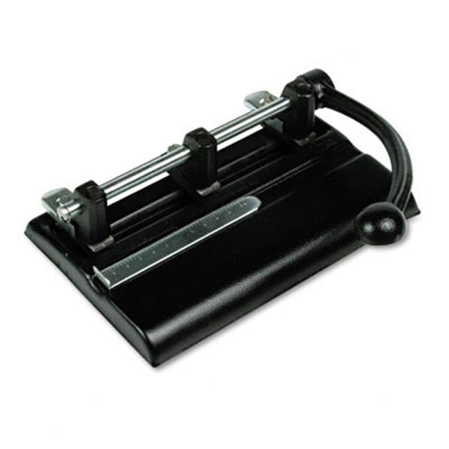 40-Sheet Lever Action 2- to 7-Hole Adjustable Punch 13/32 Holes Black ...