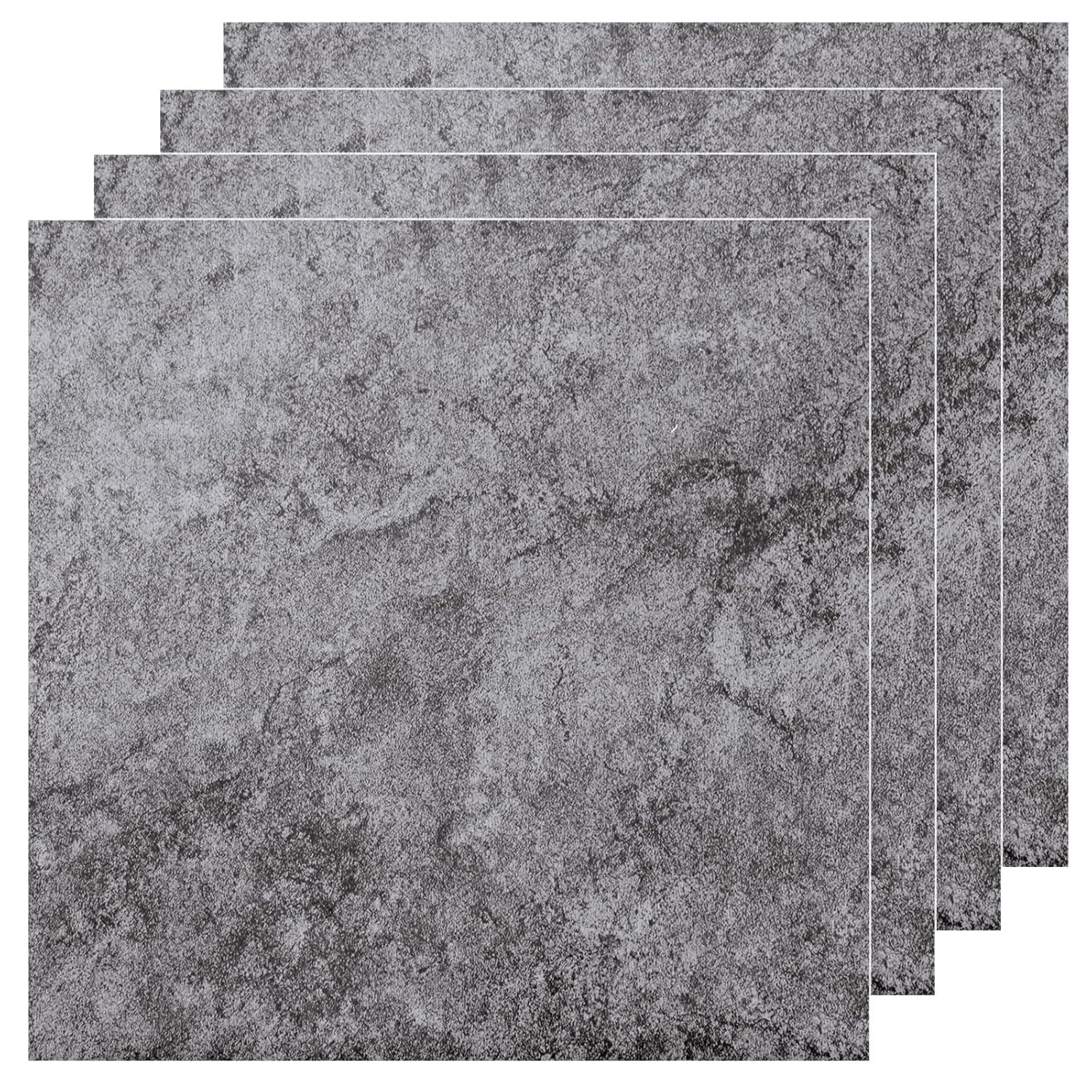 40 Sheet Vinyl Flooring 12 x 12 Peel and Stick Floor Tile Waterproof ...