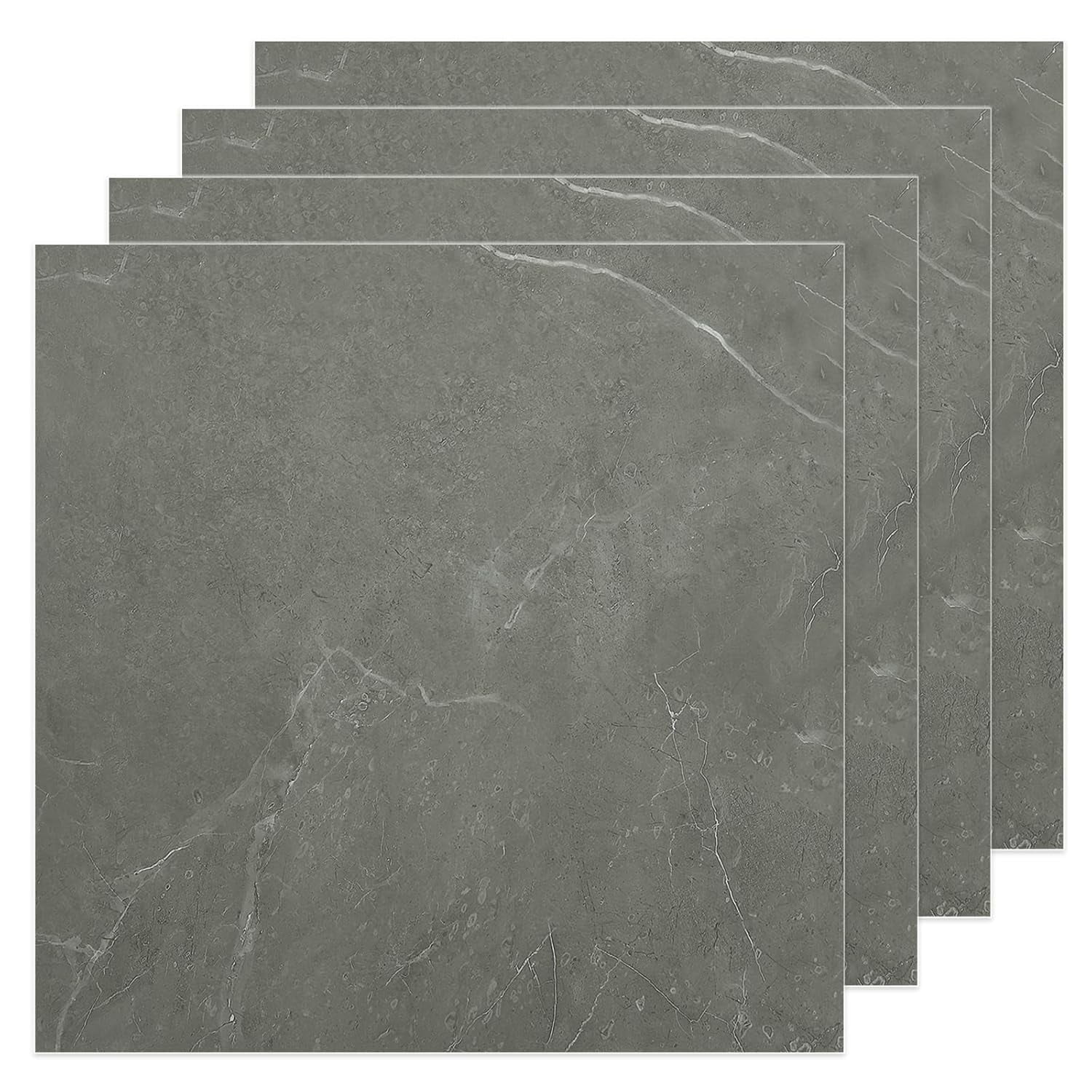 40 Sheet Vinyl Flooring 12x12 Inch Peel and Stick Floor Tile Waterproof ...
