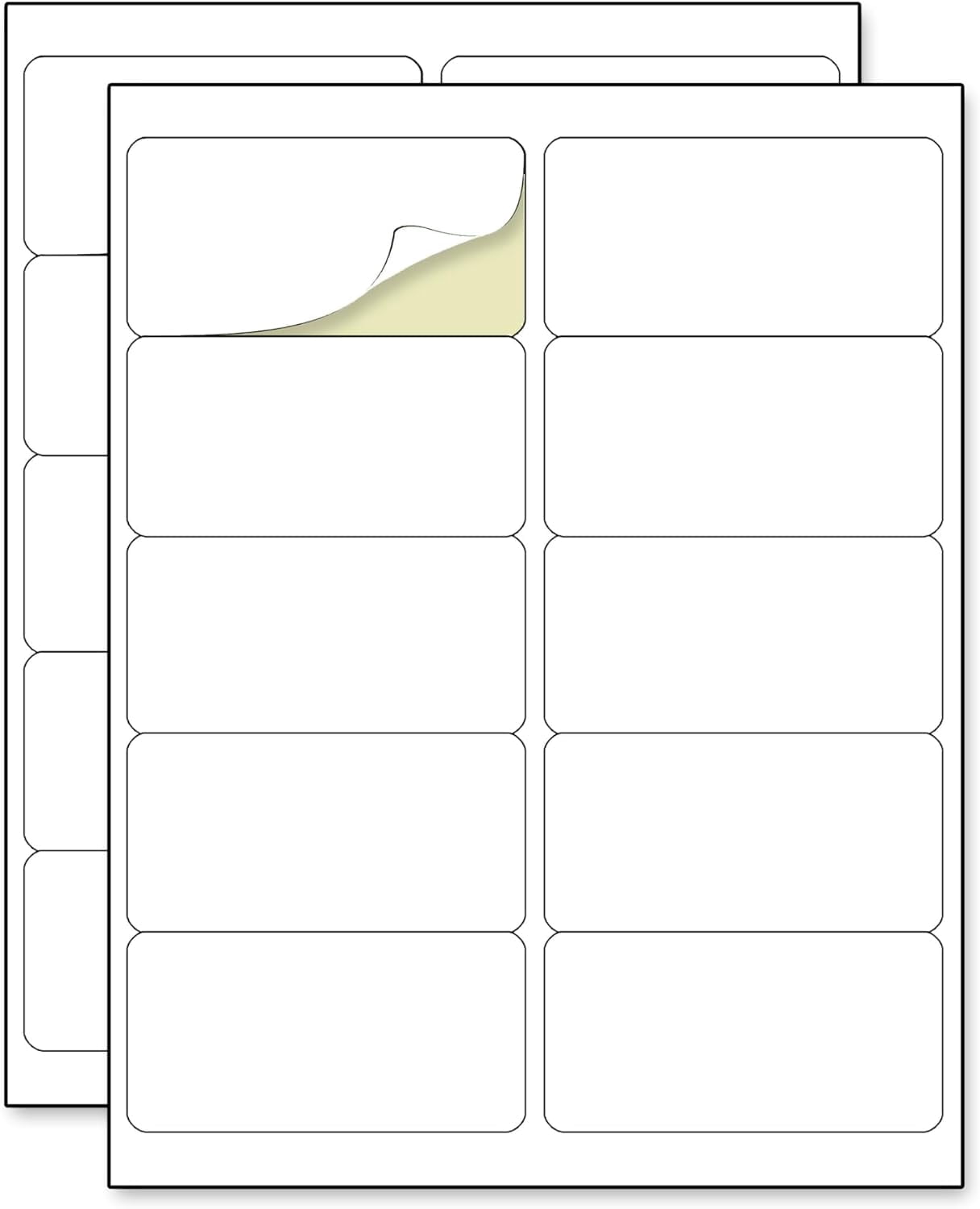 40 Sheets, 2" x 4" - Printable Labels Stickers, Mailing Address Labels ...