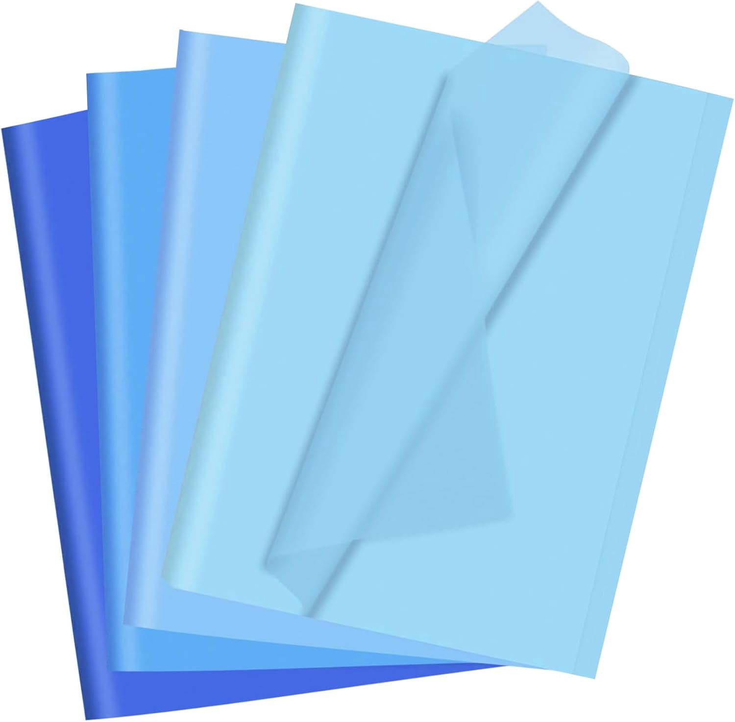 40 Sheets 4 Blue Colors Tissue Paper for Gift Bags Packing DIY ...