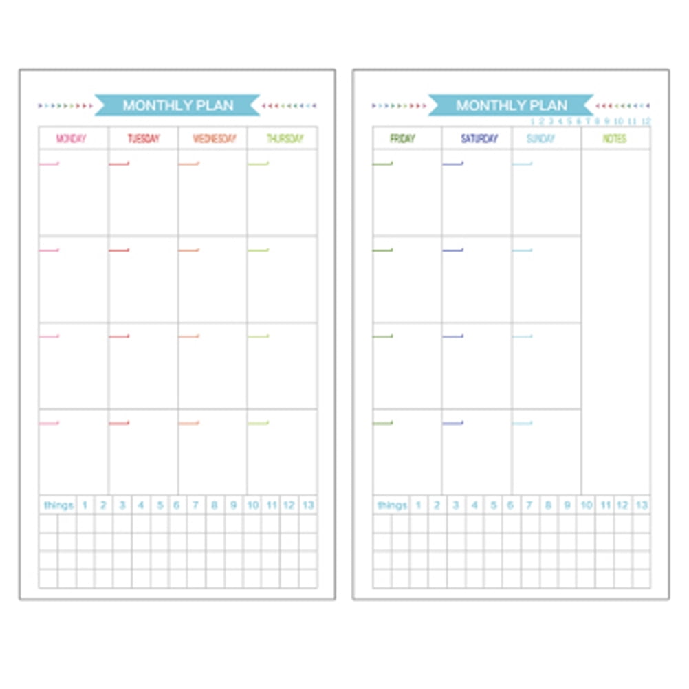 40 Sheets A5 6-Hole Paper Refills for Notebook, Planner, Journal, and ...