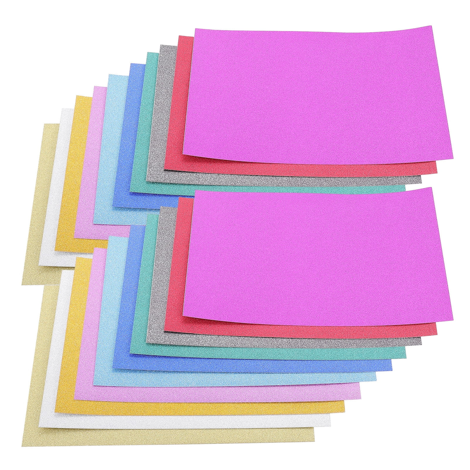 40 Sheets Cardstock Glitter Paperboard Origami for Kids Embossed Hand ...