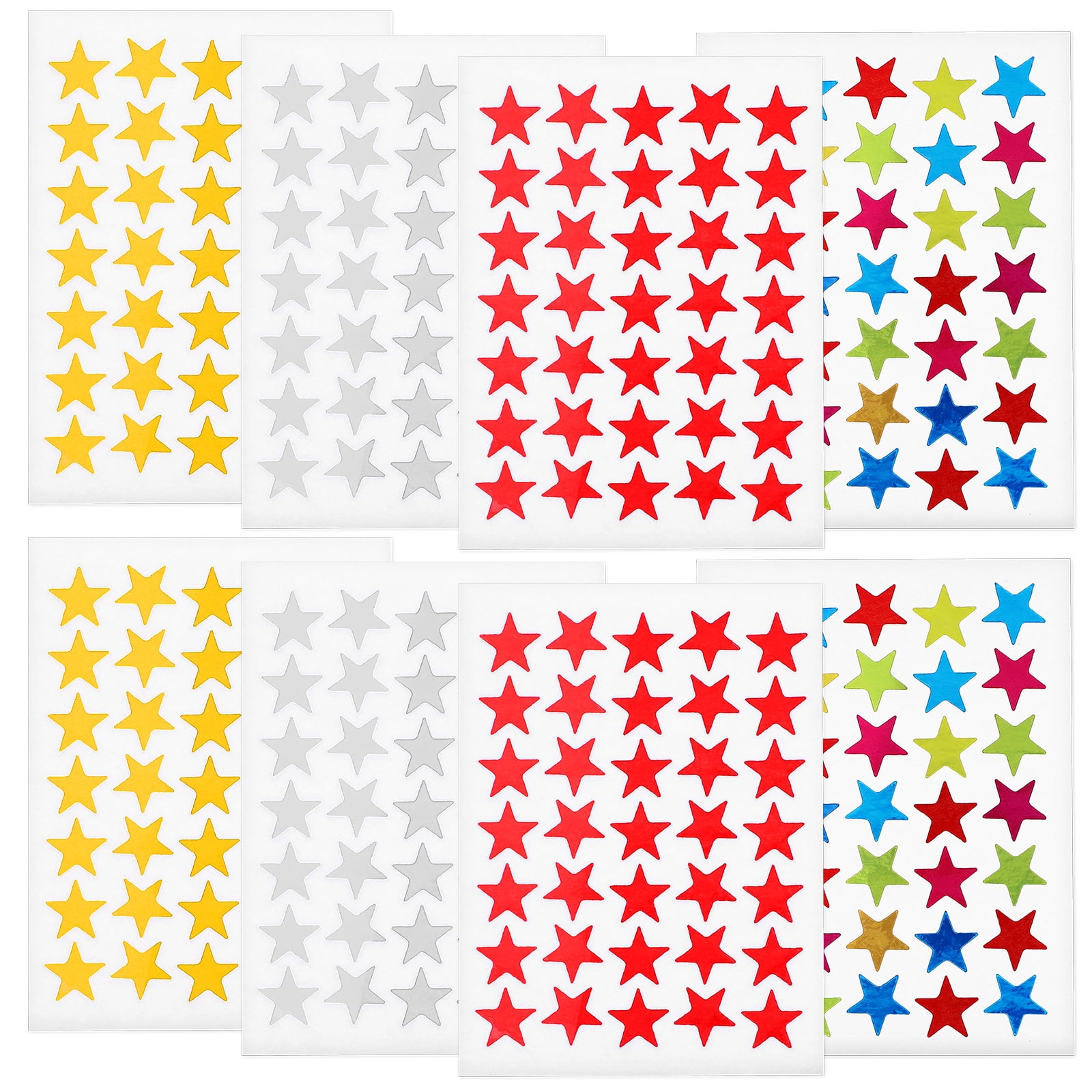 40 Sheets Children's Star Award Tiny Stickers Decor Pentagram Cartoon ...