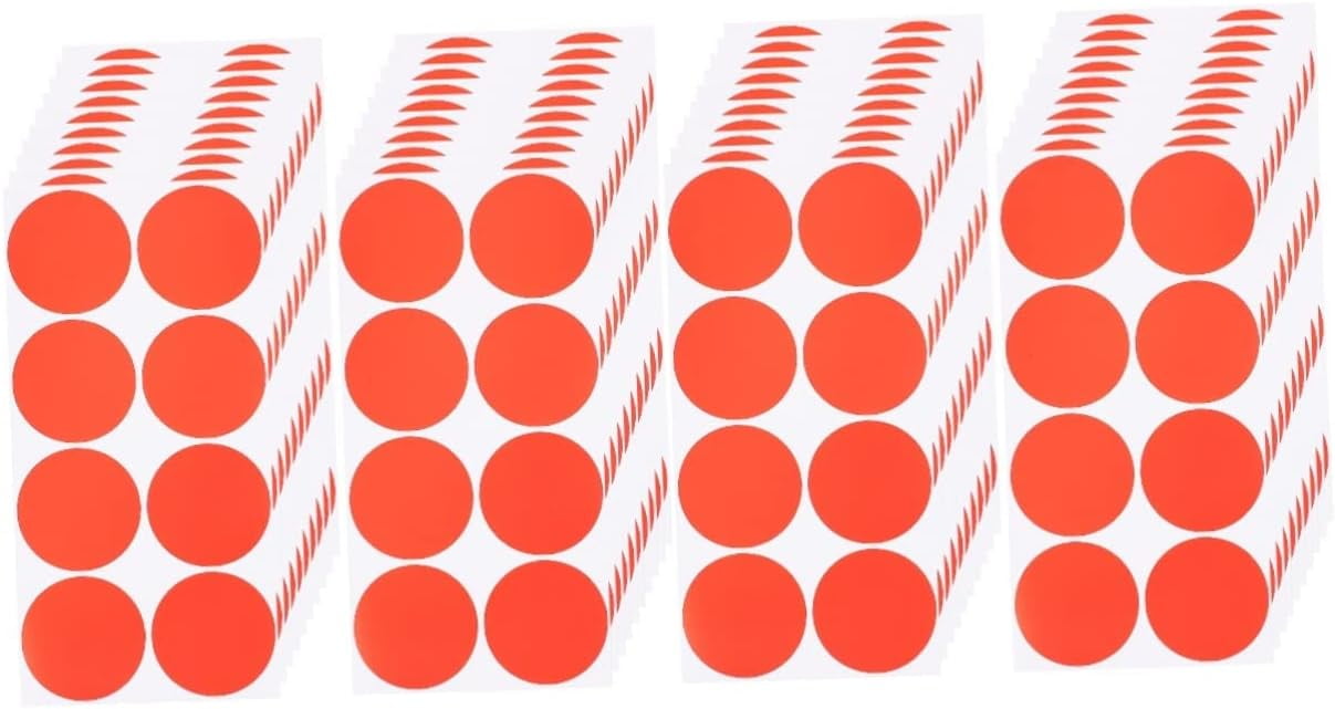 40 Sheets Classified Decals Coding Large Polka Dot Circle Papers Round ...