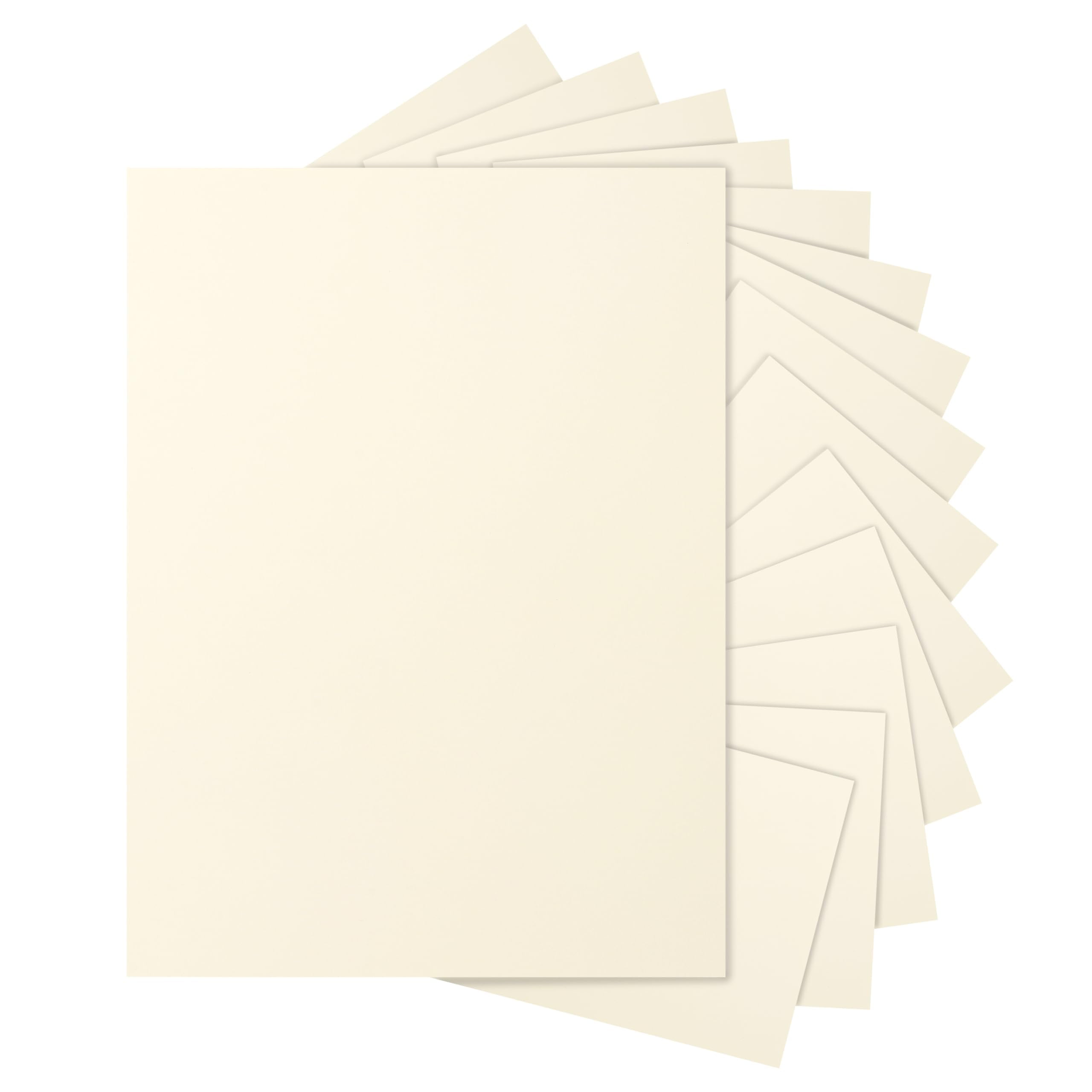 Cream Cardstock 40 Sheets 8.5 x 11, 75lb Heavyweight Ivory Paper for ...
