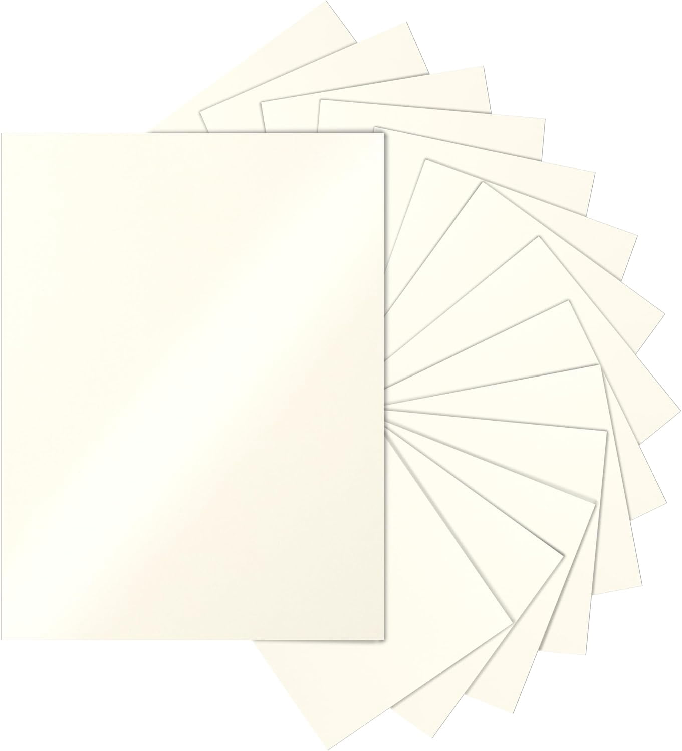 40 Sheets Cream Shimmer Cardstock 8.5 x 11 Ivory Paper, 200gsm/75lb ...