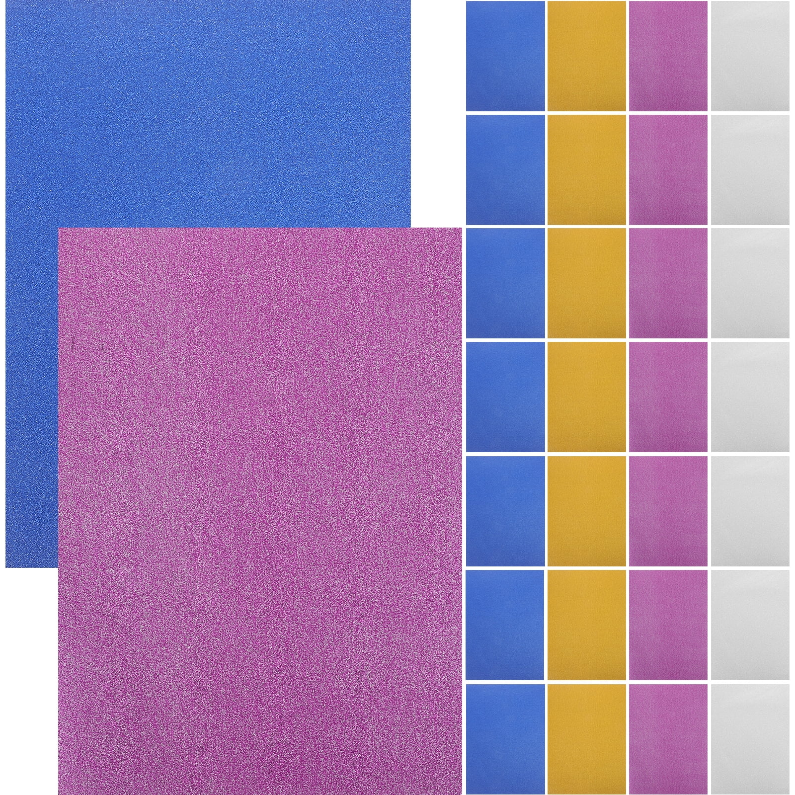 40 Sheets Glitter Cardboard Cardstock Paper Glitter Cardstock Thick ...