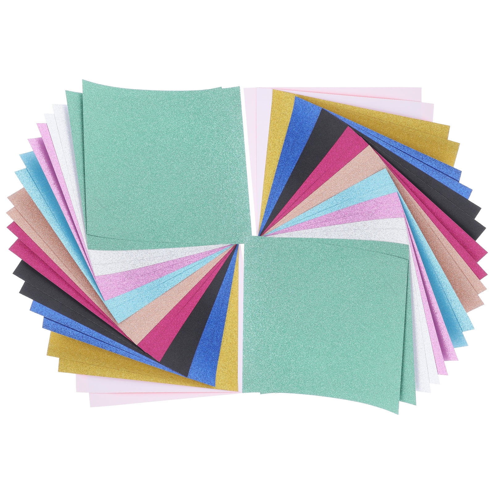 40 Sheets Glitter Cardstock Vellum Paper Handmade Shimmer - Walmart.com