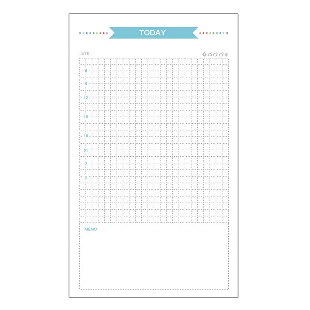 40 Sheets A5 Size 6 Hole Paper Refills for Notebook Planner Journal ...