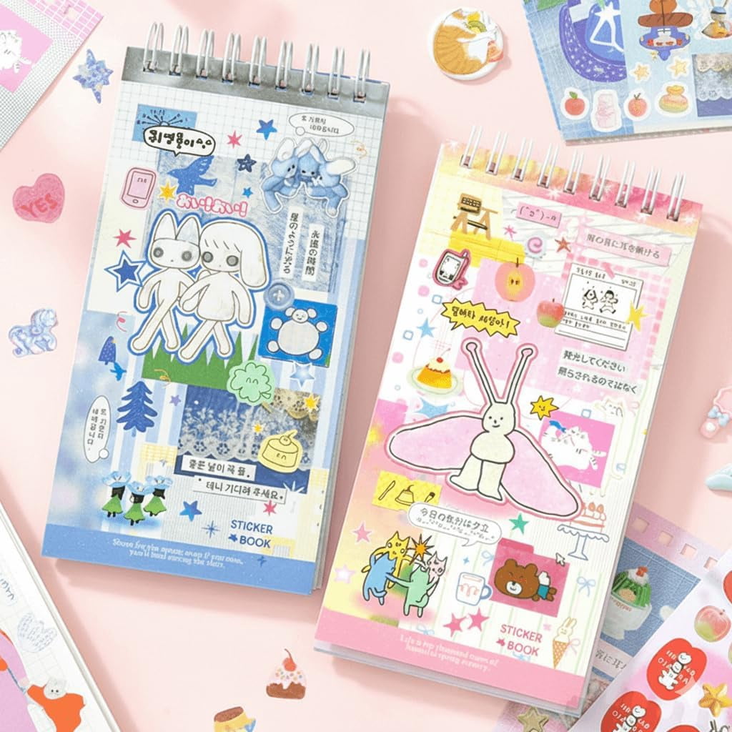 40 Sheets Japanese Sticker Book – Junk Journal Supplies & Scrapbooking ...