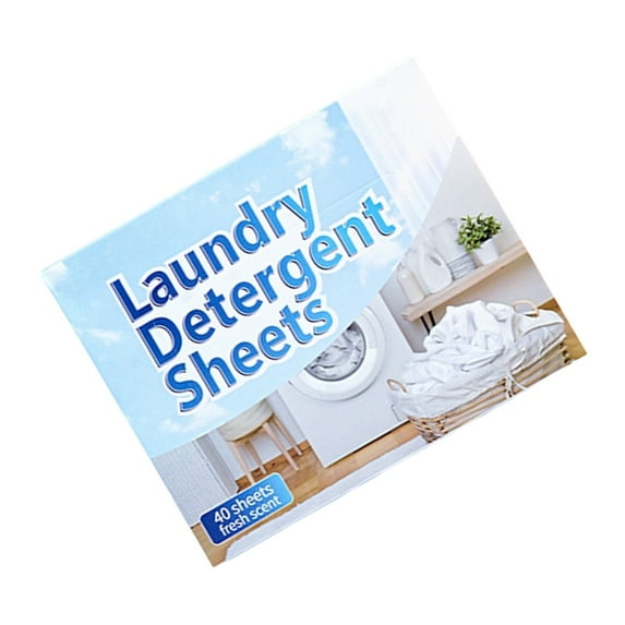 40 Sheets Laundry Sheets Dissolving Detergent Sheets for Home and ...