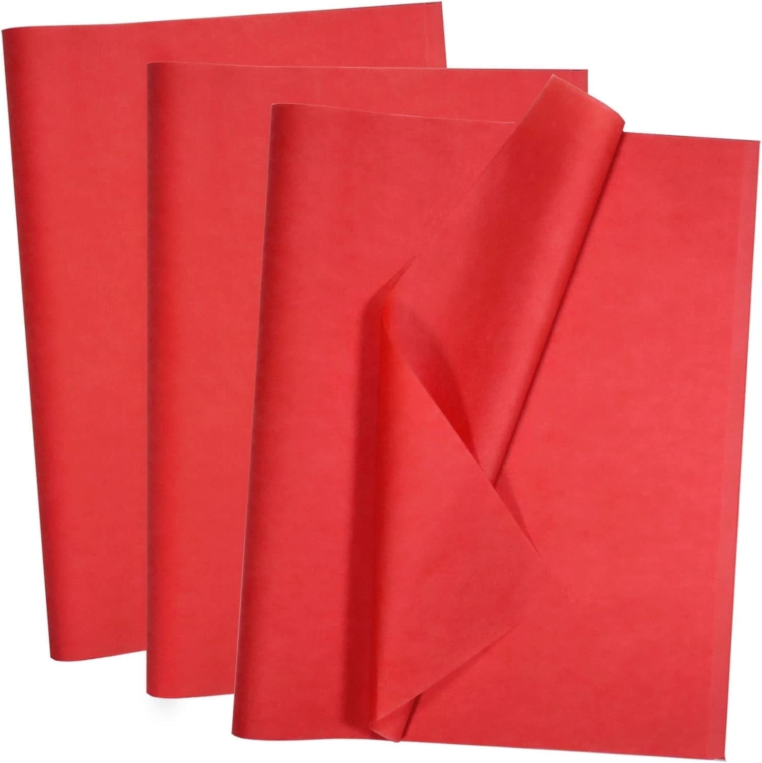 40 Sheets Red Tissue Paper 28 x 20 Inches - Red Wrapping Paper Bulk for ...