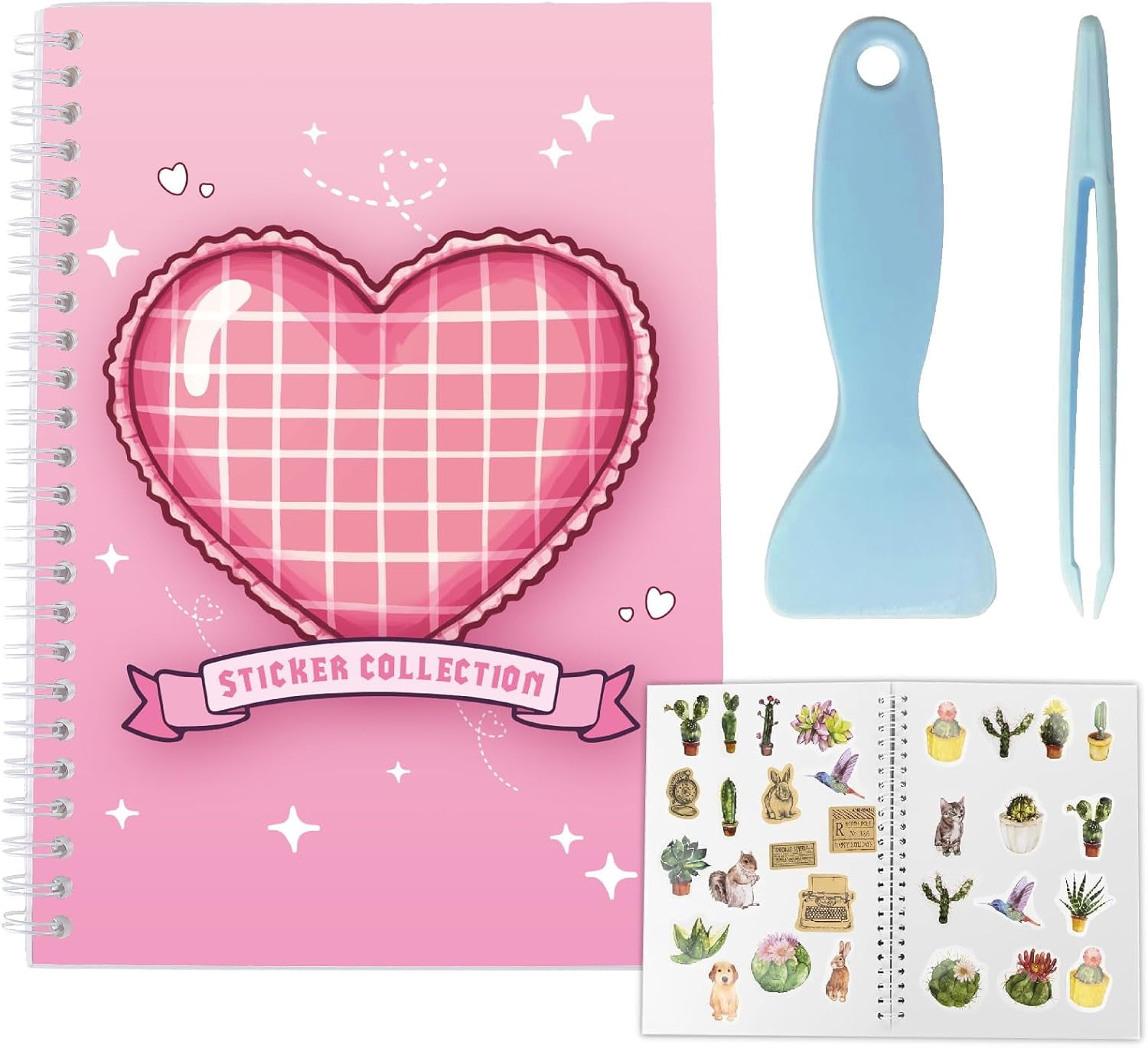 40 Sheets Reusable Sticker Storage Book Sticker Collecting Album Keeper ...