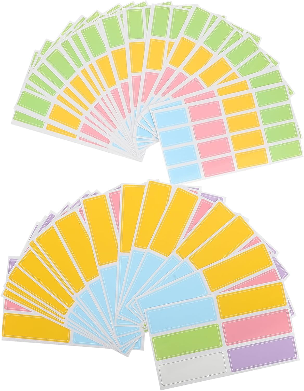 40 Sheets Self-Adhesive Label Canning Labels Color Stickers Labels for ...