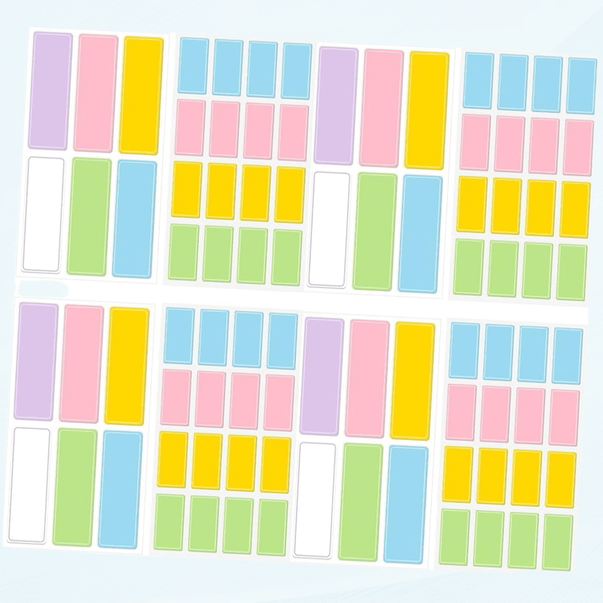 40 Sheets Self-Adhesive Label Colored Labels Sticker Labels Color ...