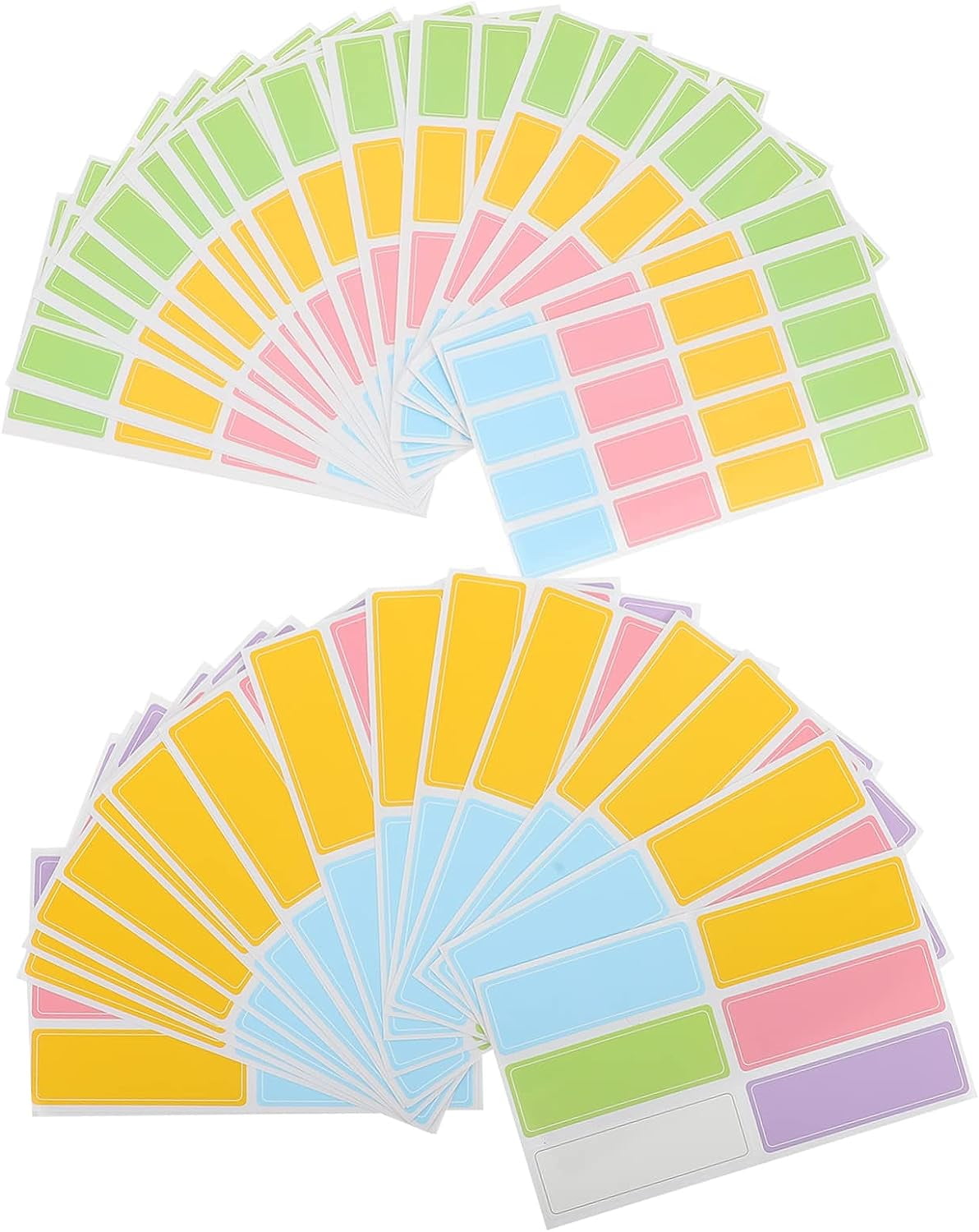 40 Sheets Self-Adhesive Label Tags for Clothes Color Stickers Colored ...