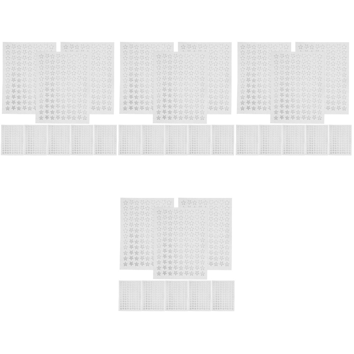 40 Sheets Small Pentagram Stickers Decorative Reward Stickers Self ...