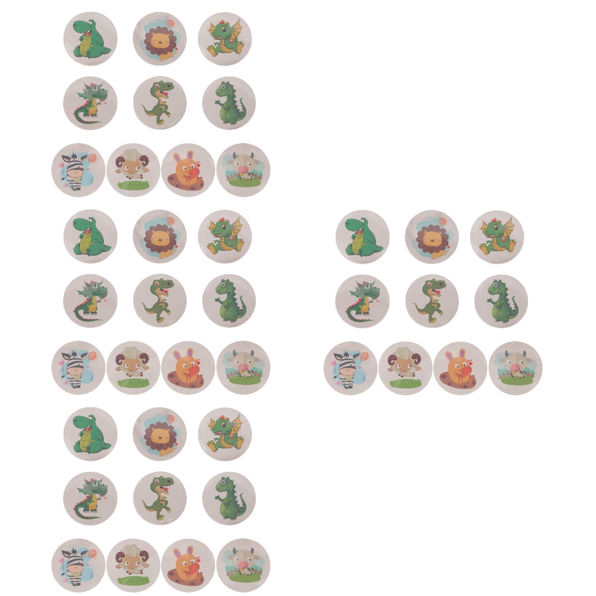 40 Sheets Waterproof Stickers Toddler Potty Training Pee Cartoon Pvc ...