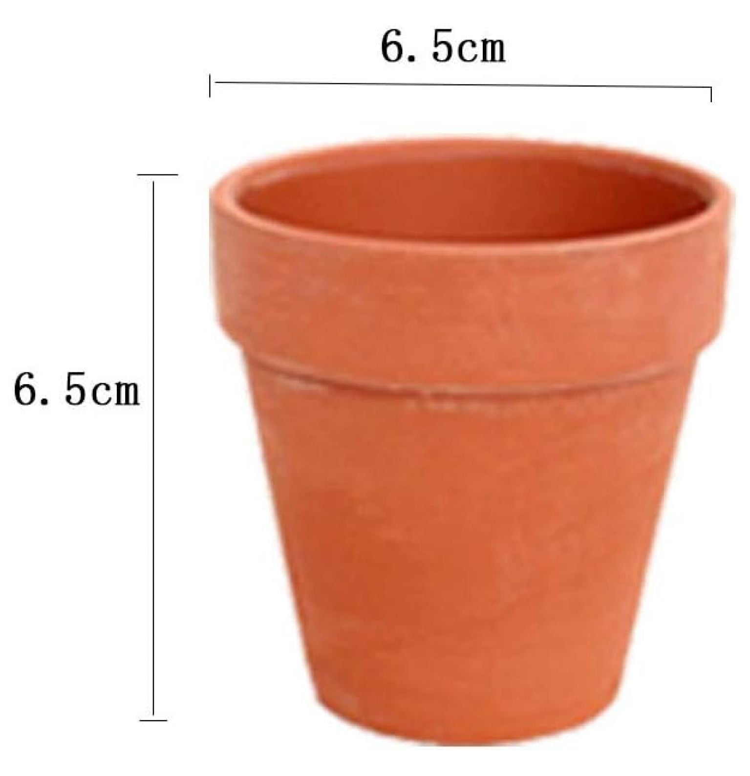 40 Small Mini Clay pots, 6.5cm Clay Pot Ceramic Pottery Seeder, Cactus ...