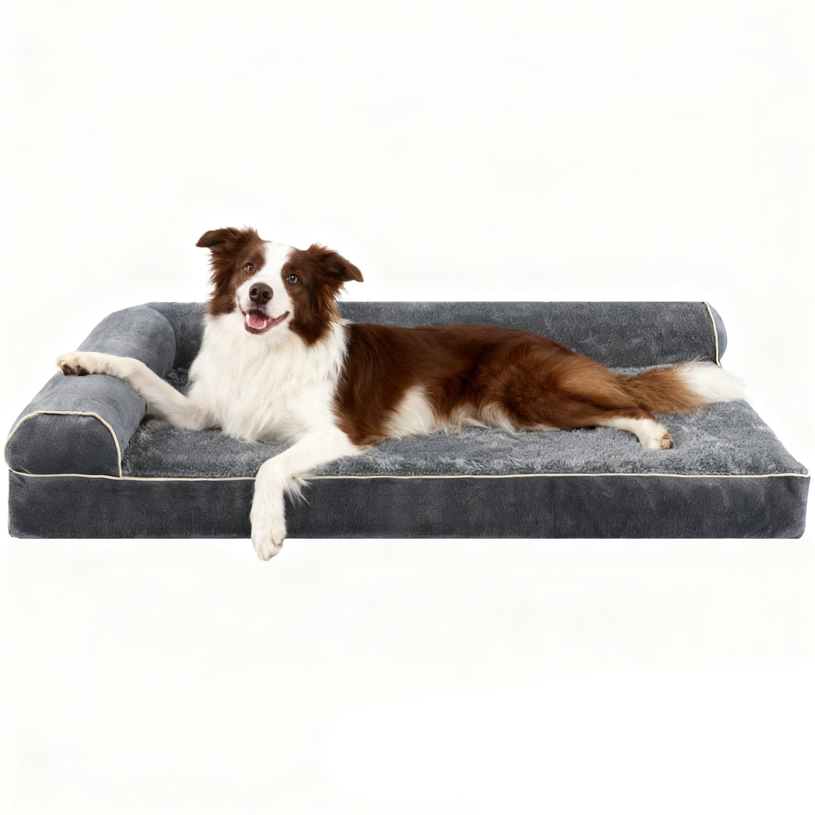 YUWENUS 40" Orthopedic Dog Bed for Large Dog, Waterproof Memory Foam ...