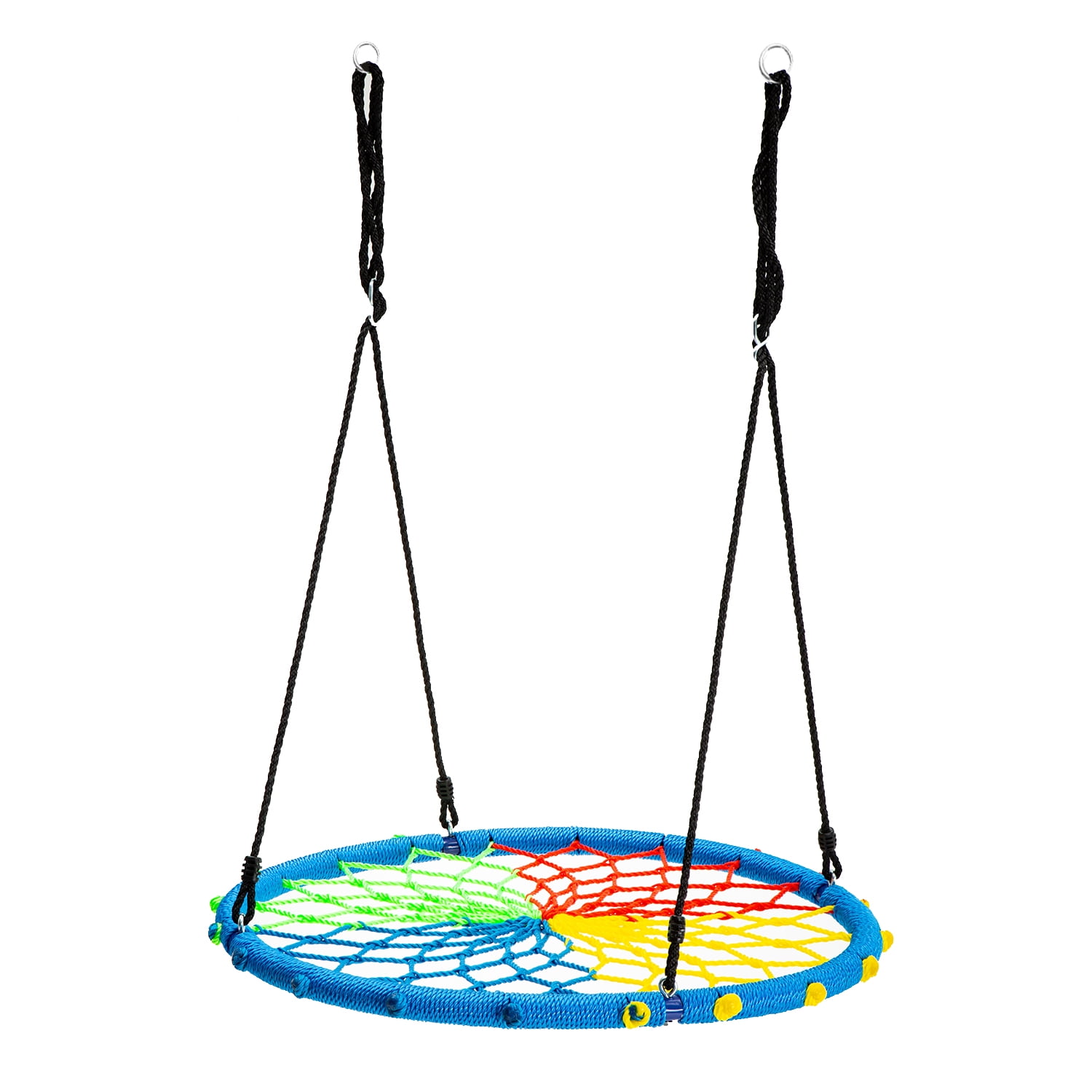 40’’ Spider Web Tree Swing 330lb Weight Capacity Outdoor Swing for Kids ...