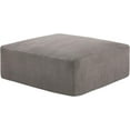 40" Square Stuffed Ottoman Pouf for Sofa Couch, Corduroy Poufs with ...