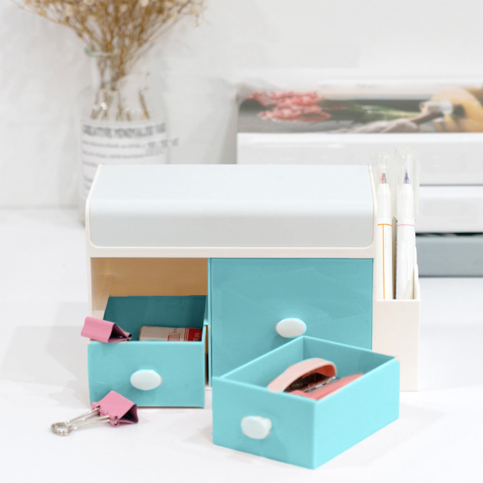 Storage Bins amlbb Compartment Storage Box With Lid, Portable ...