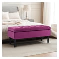 40" Storage Ottoman , Upholstered Storage , Modern End of Bed Storage ...