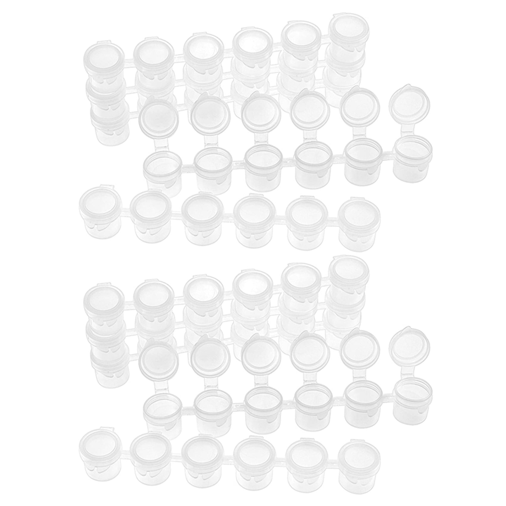 40 Strips 240 Pots 5Ml 6 Cups Mini Empty Paint Pot Pod Arts and Crafts ...