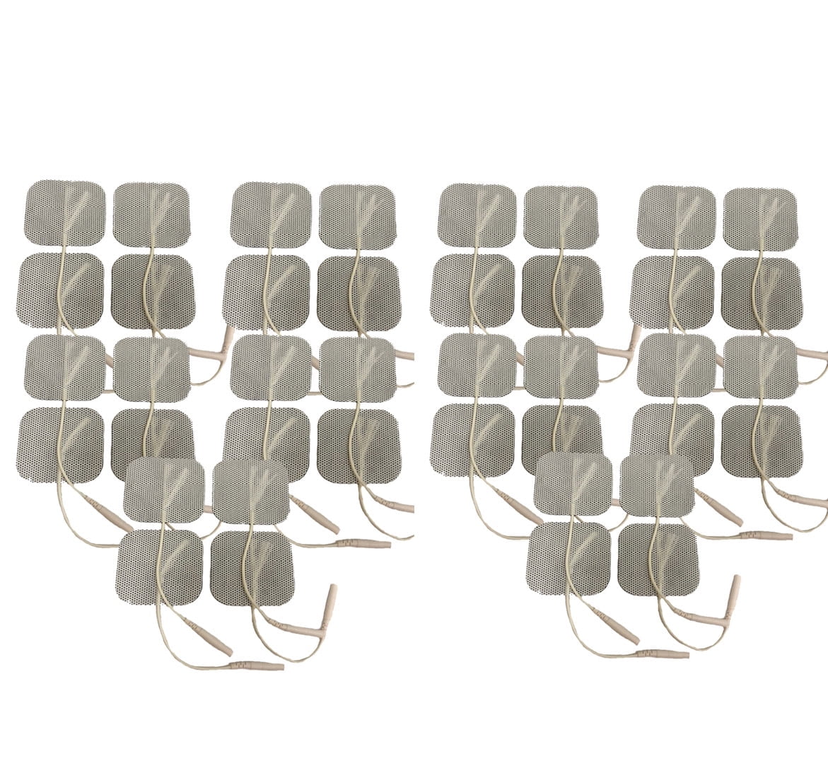 40 TENS Unit Electrode Pads 2 x 2 Replacement TENS EMS Massage 2 Inch ...