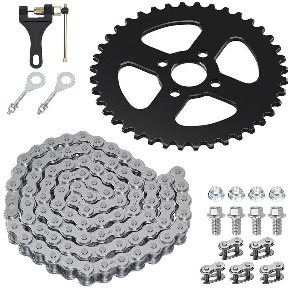 FVRITO 40 Tooth Sprocket 420 Chain Set Compatible with Coleman CT200U ...