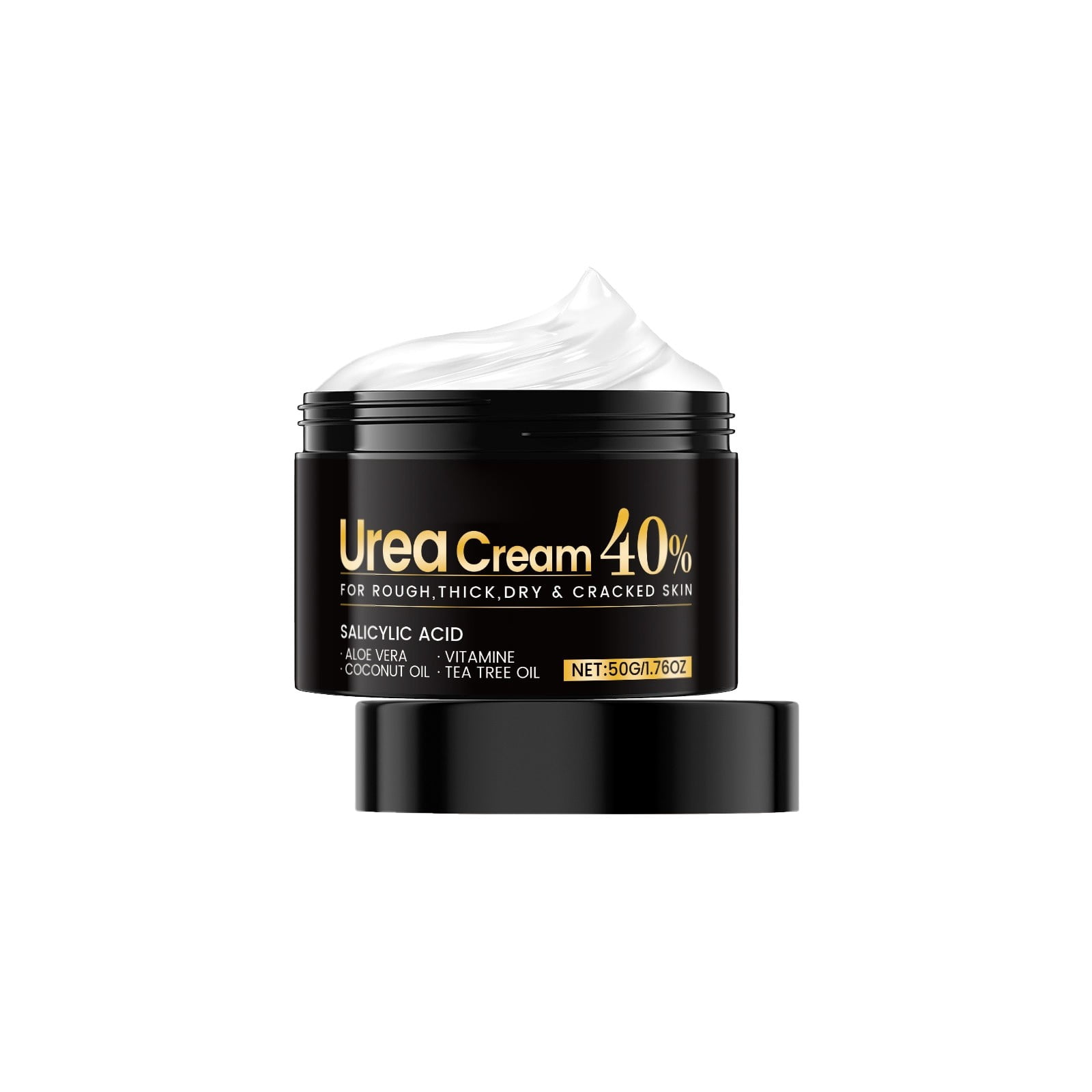 40% Urea Cream with 2% Salicylic Acid, Urea Cream 40 Percent for Feet & Hands- Maximum Strength ...
