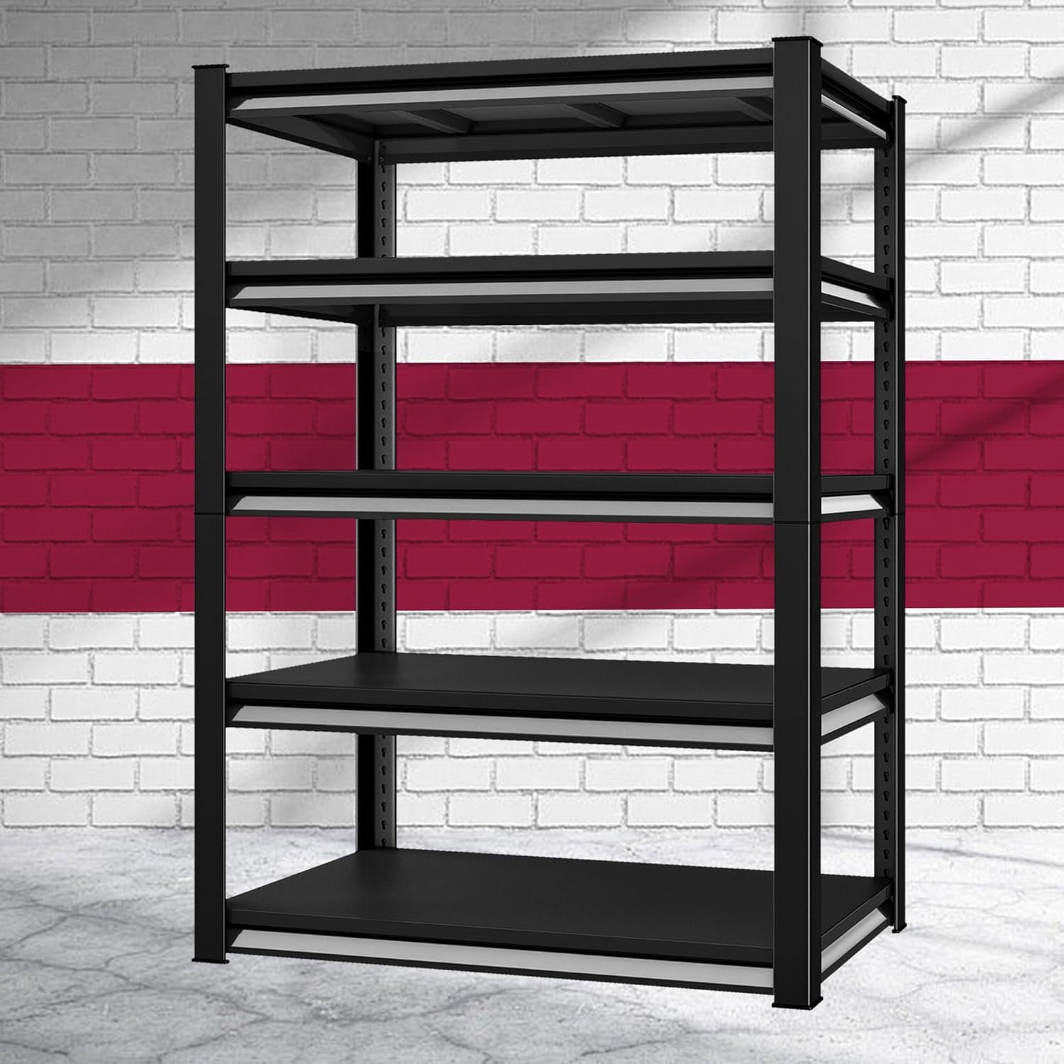 40''W Garage Shelving Heavy Duty, 2500LBS Loads Adjustable Storage ...